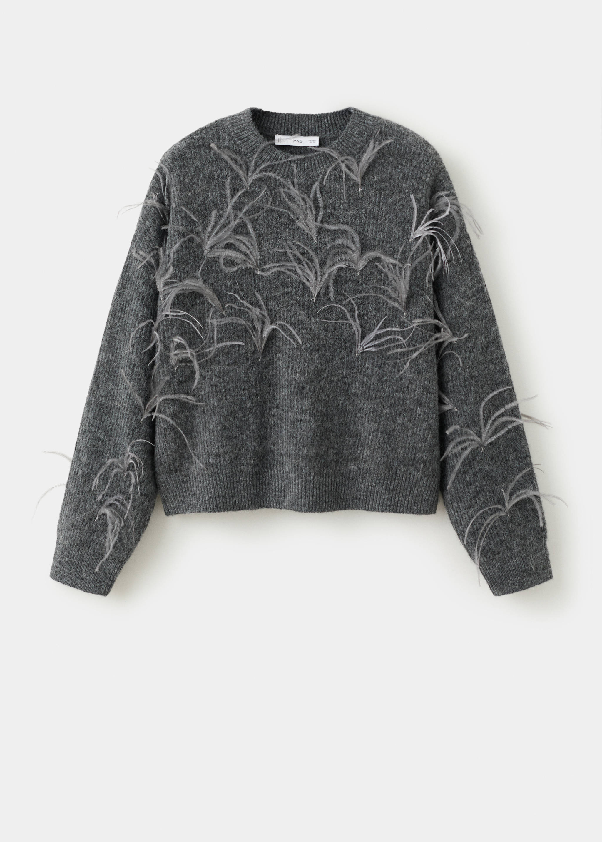 Knitted sweater with feathers - Women | MANGO OUTLET USA