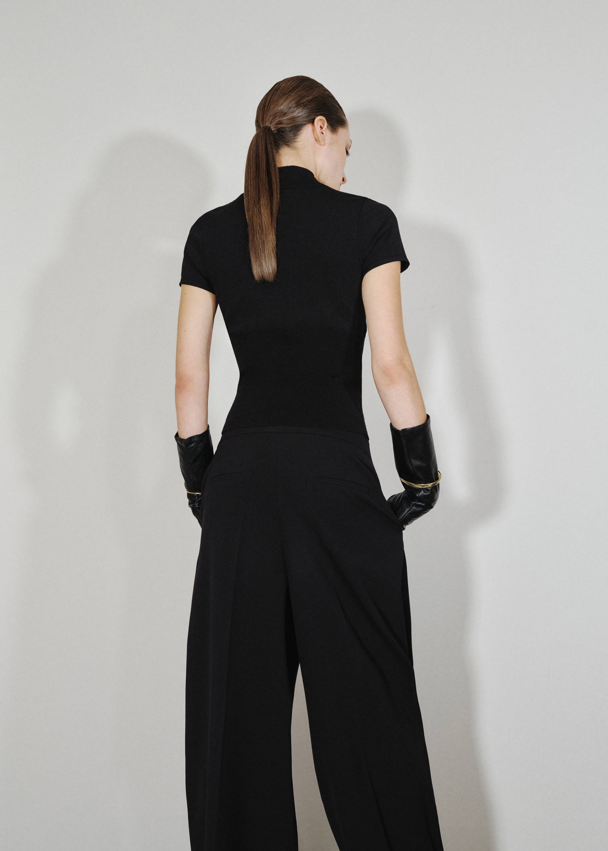 Perkins-neck sweater with cut-out - Women | MANGO OUTLET USA
