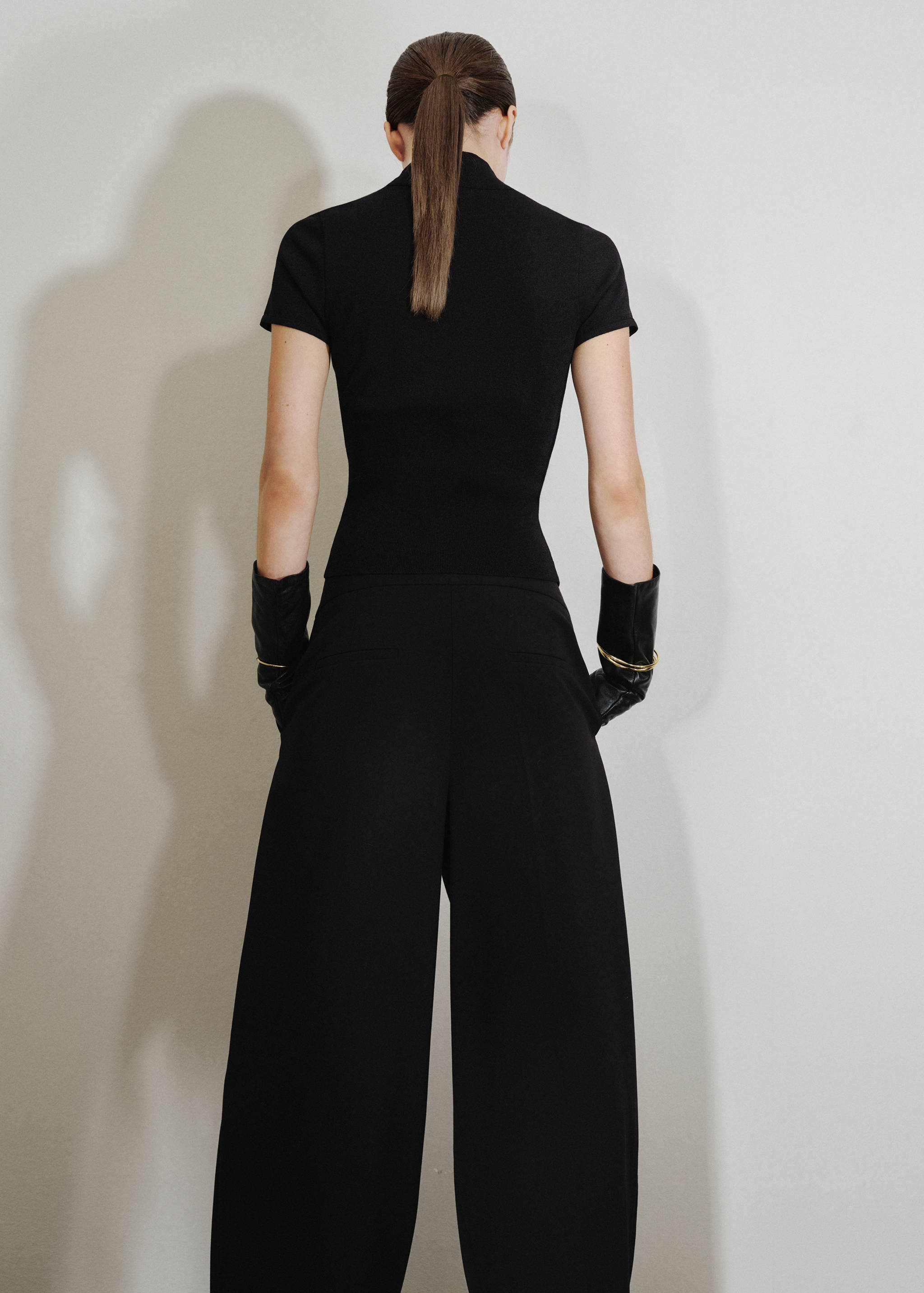 Perkins-neck sweater with cut-out - Women | MANGO OUTLET USA