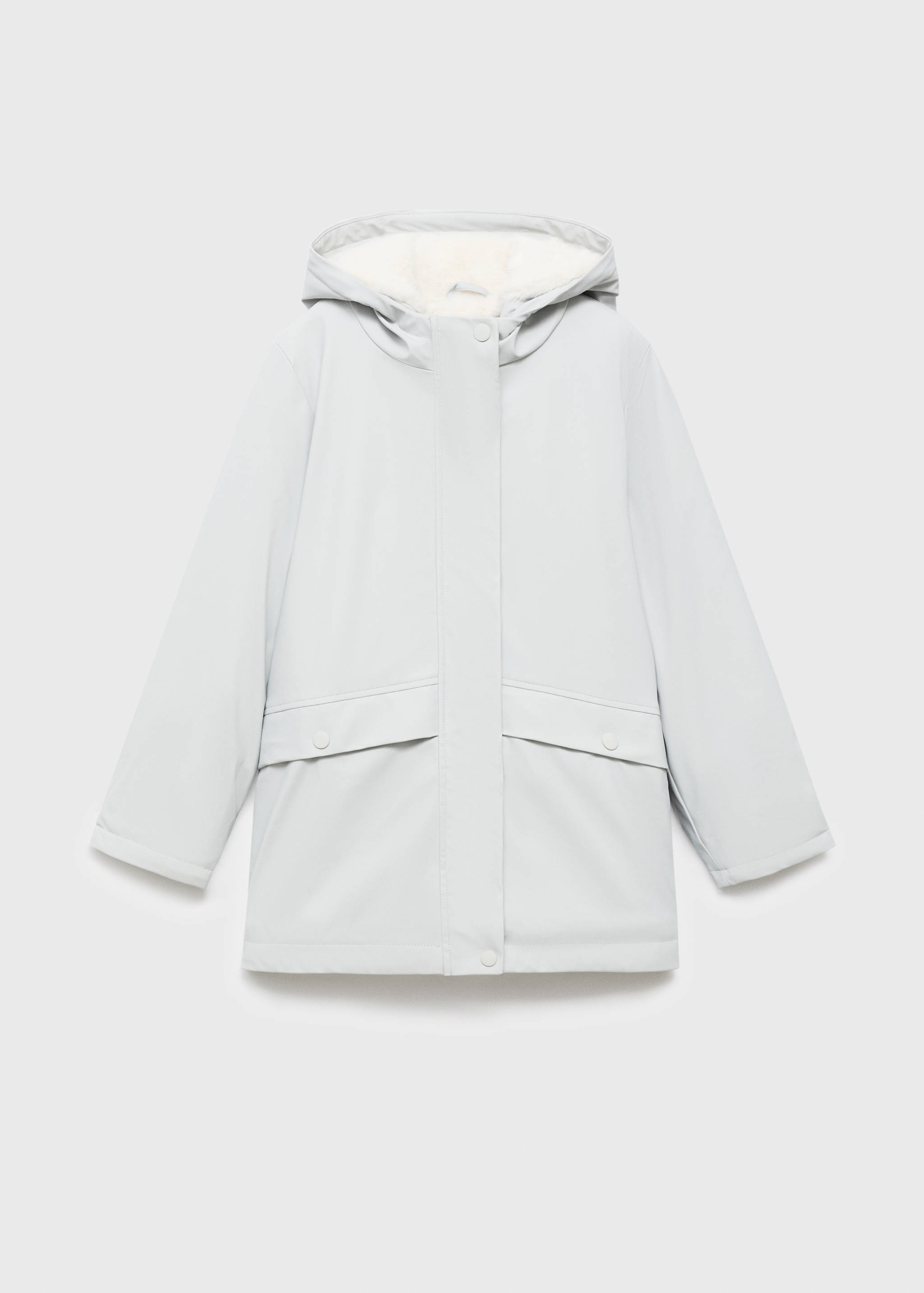 Hooded water-repellent coat - Girls | MANGO OUTLET USA