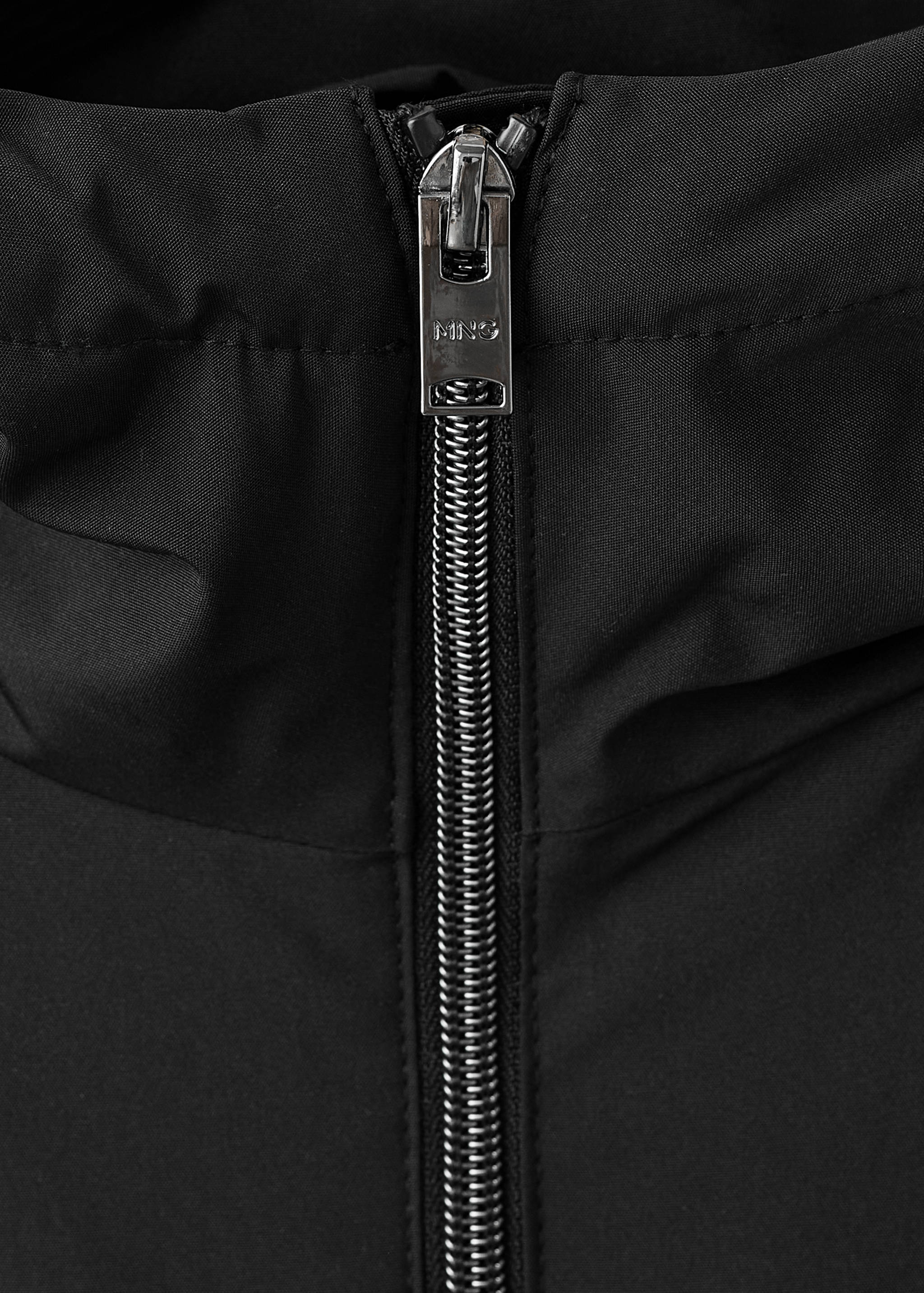 Water-repellent hooded barn jacket - Men | MANGO OUTLET USA