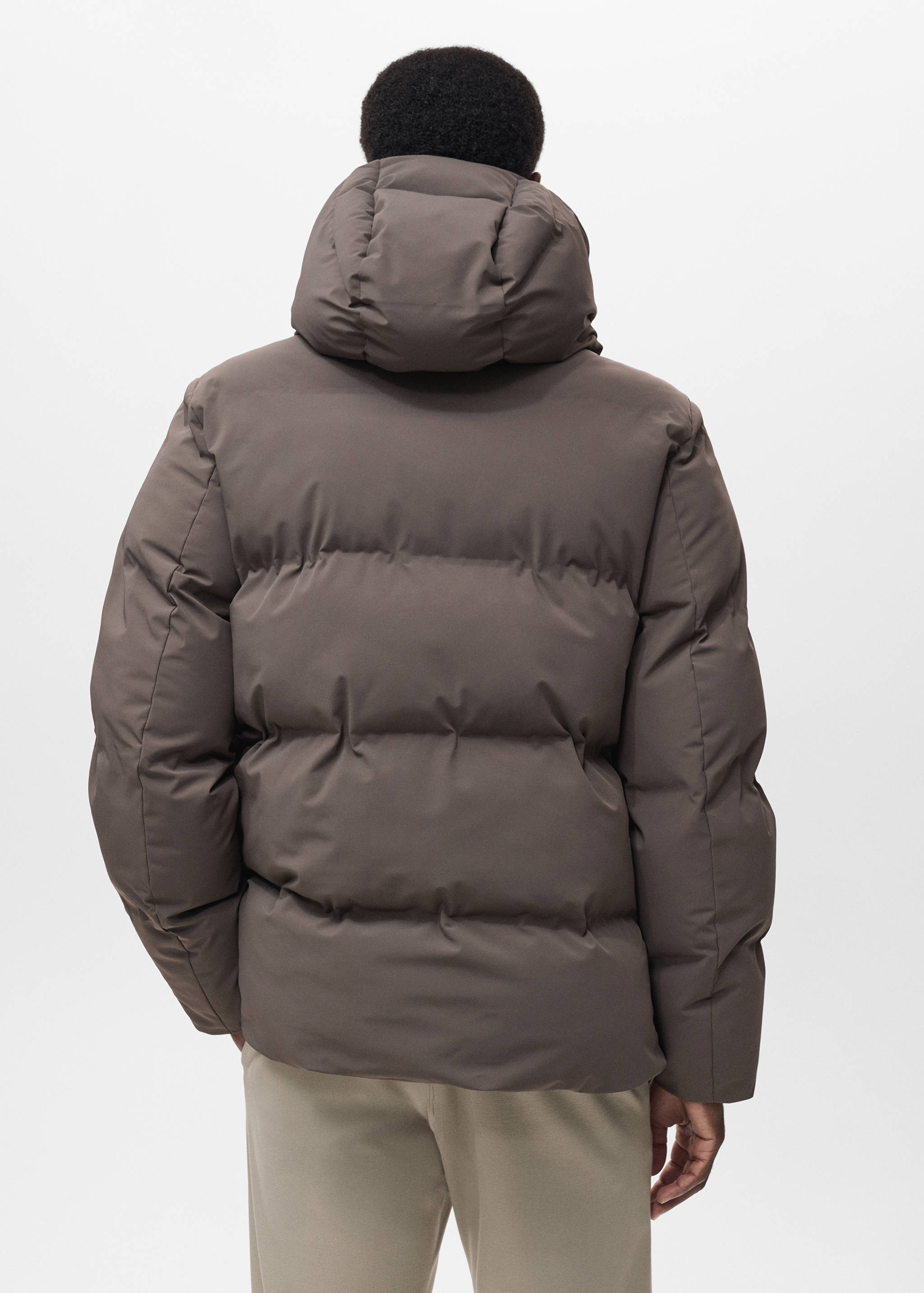 Quilted waterproof anorak - Men | MANGO OUTLET United Kingdom