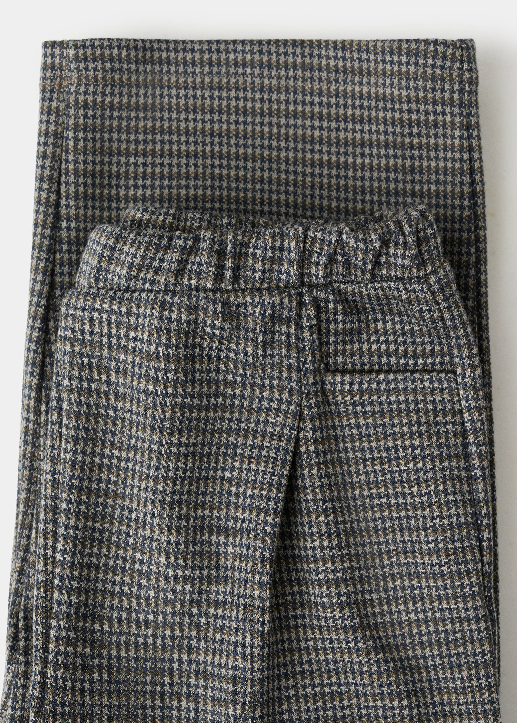 Pantalón recto pata de gallo - Bebé niña | MANGO OUTLET España ...