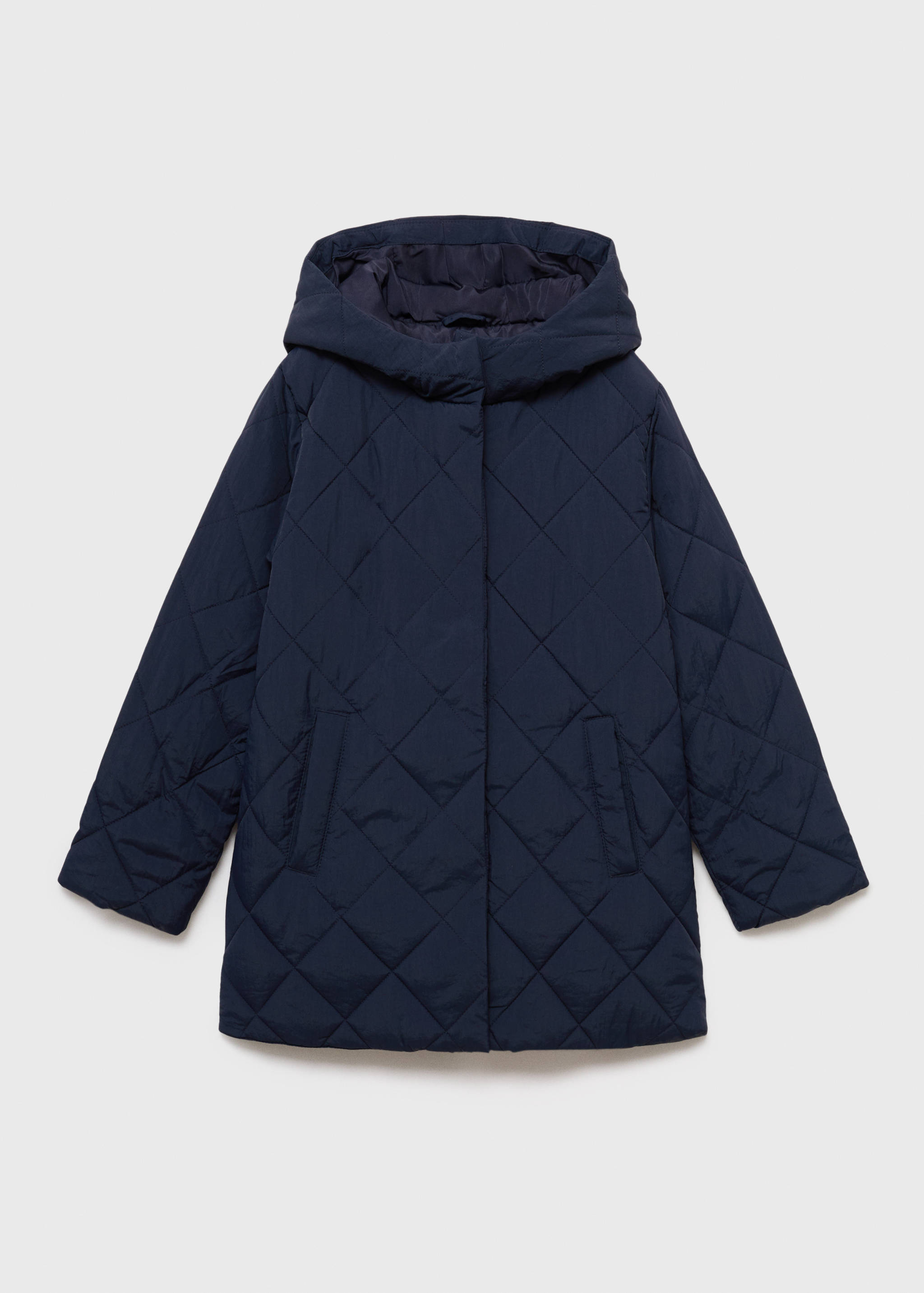 Anorak acolchado rombos - Niña | MANGO OUTLET España (Península y Baleares)