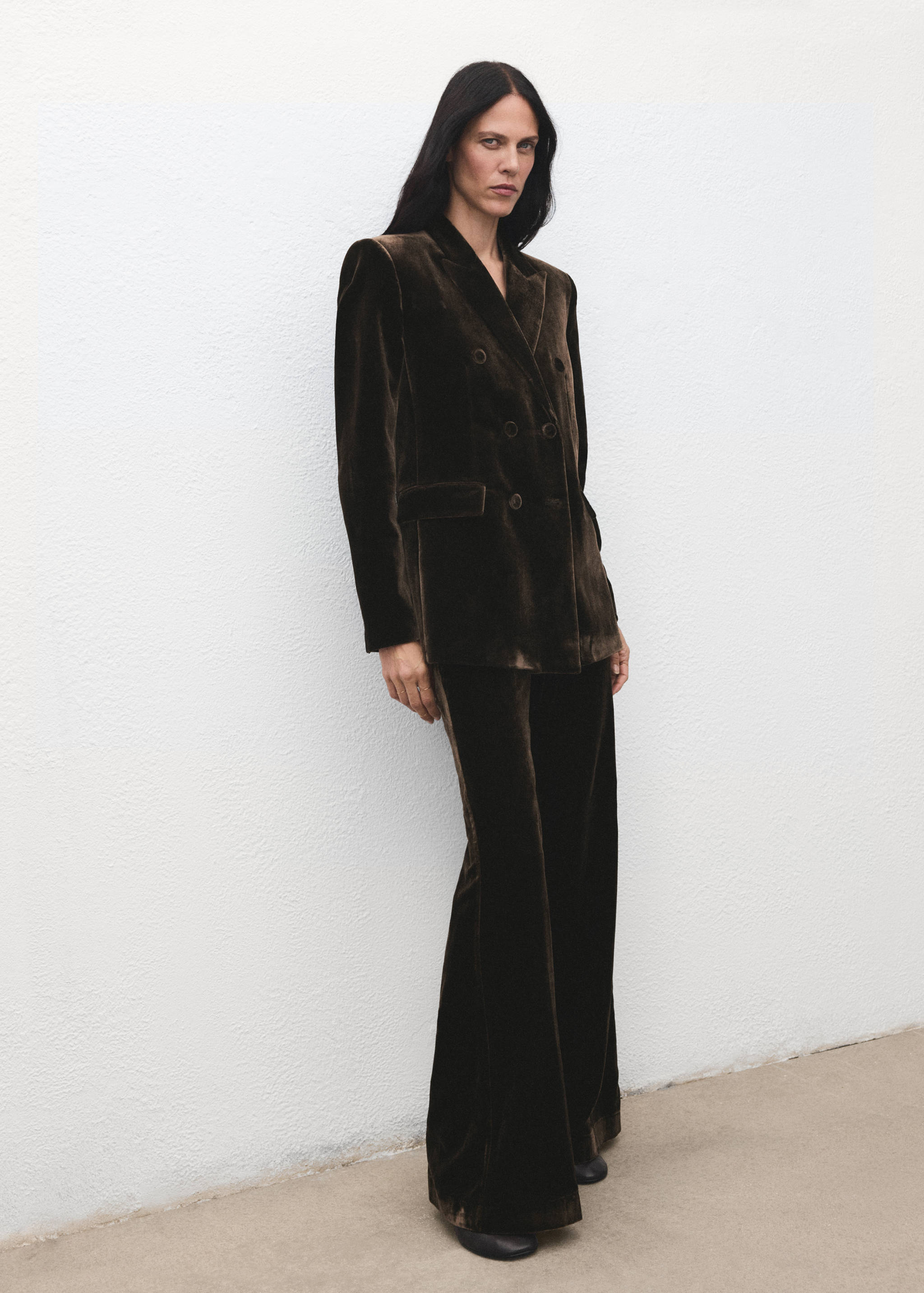 Velvet suit trousers - Women | MANGO OUTLET United Kingdom