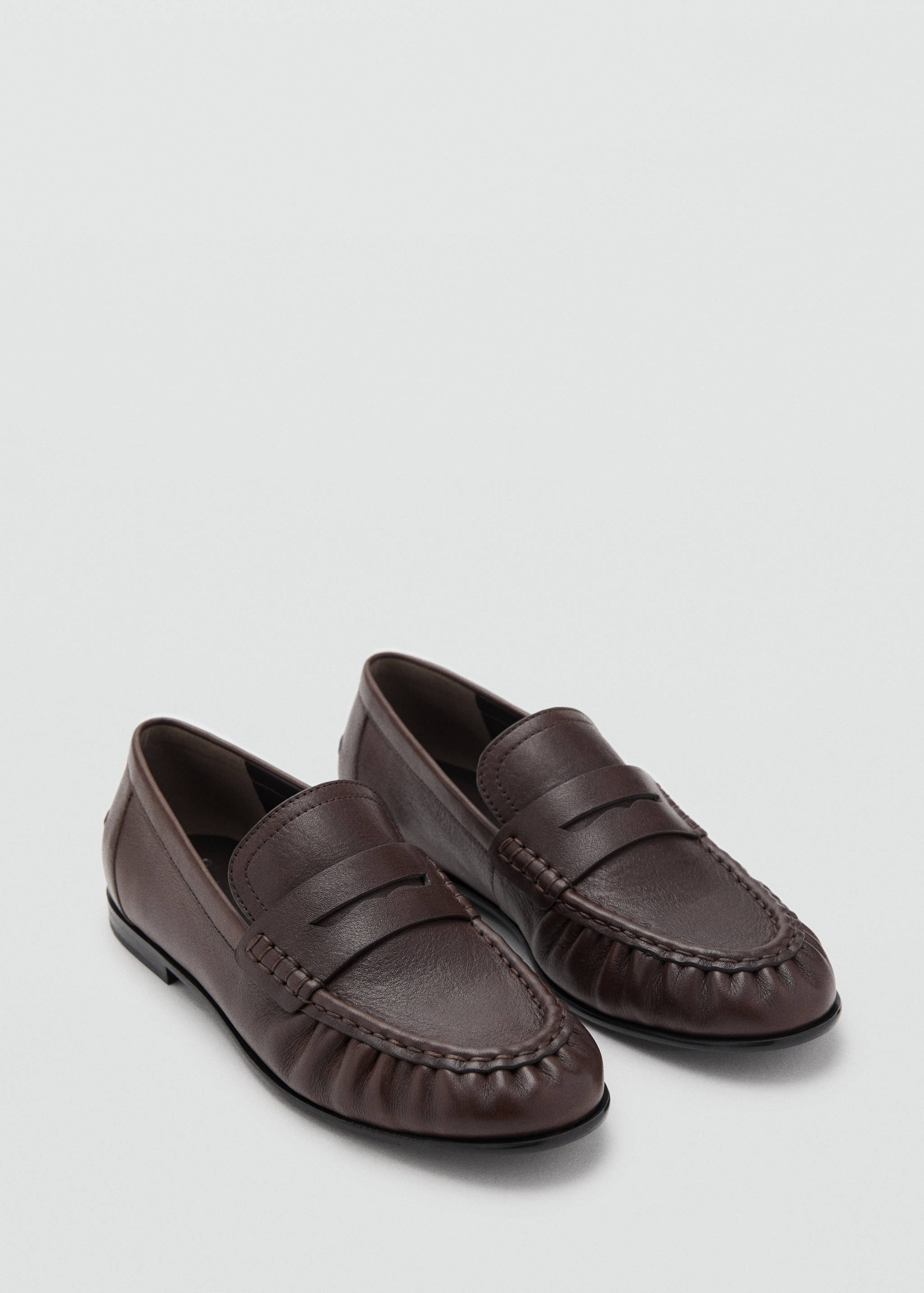 Mocasín piel antifaz - Mujer | MANGO OUTLET España (Península y Baleares)