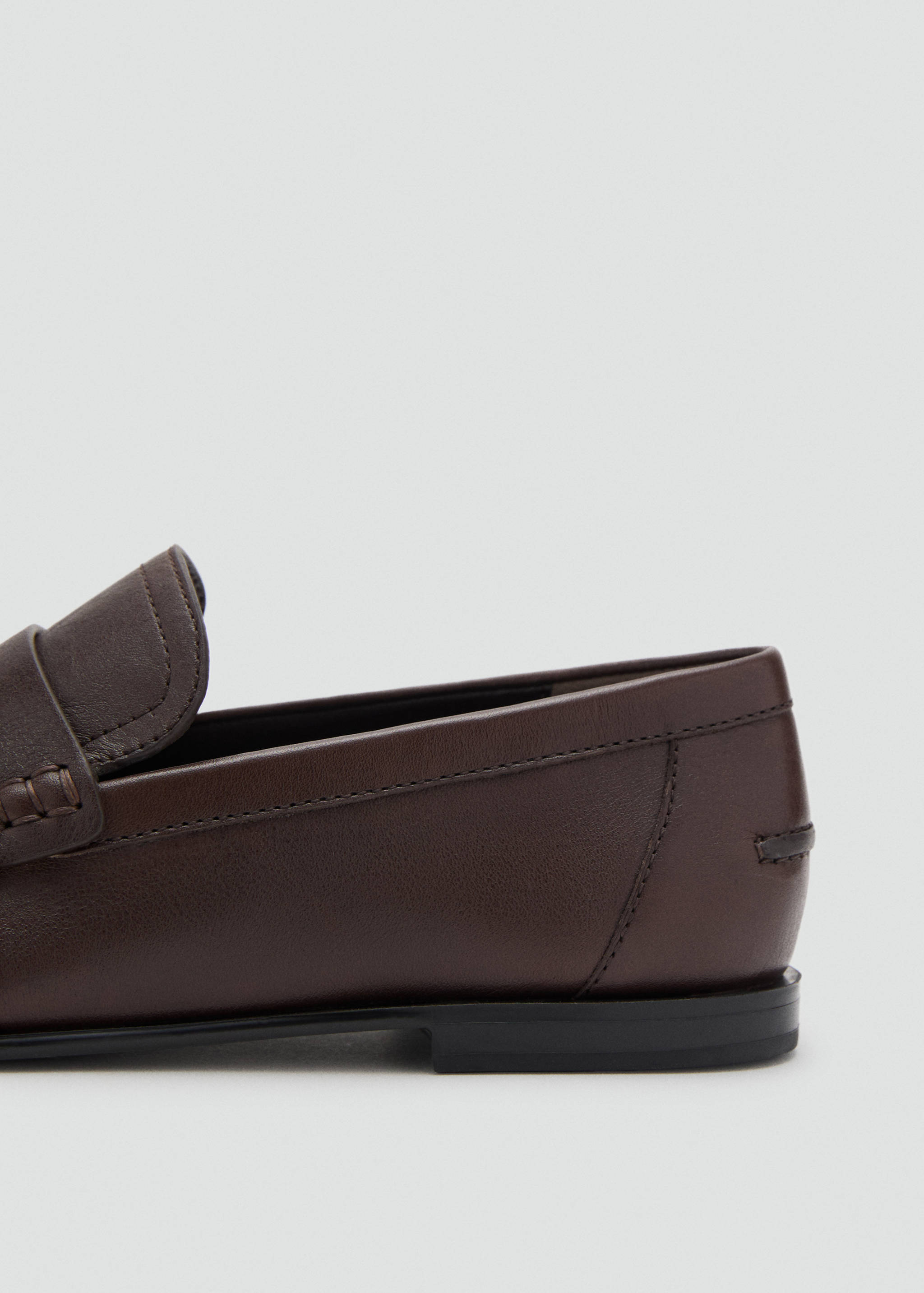 Mocasín piel antifaz - Mujer | MANGO OUTLET España (Península y Baleares)