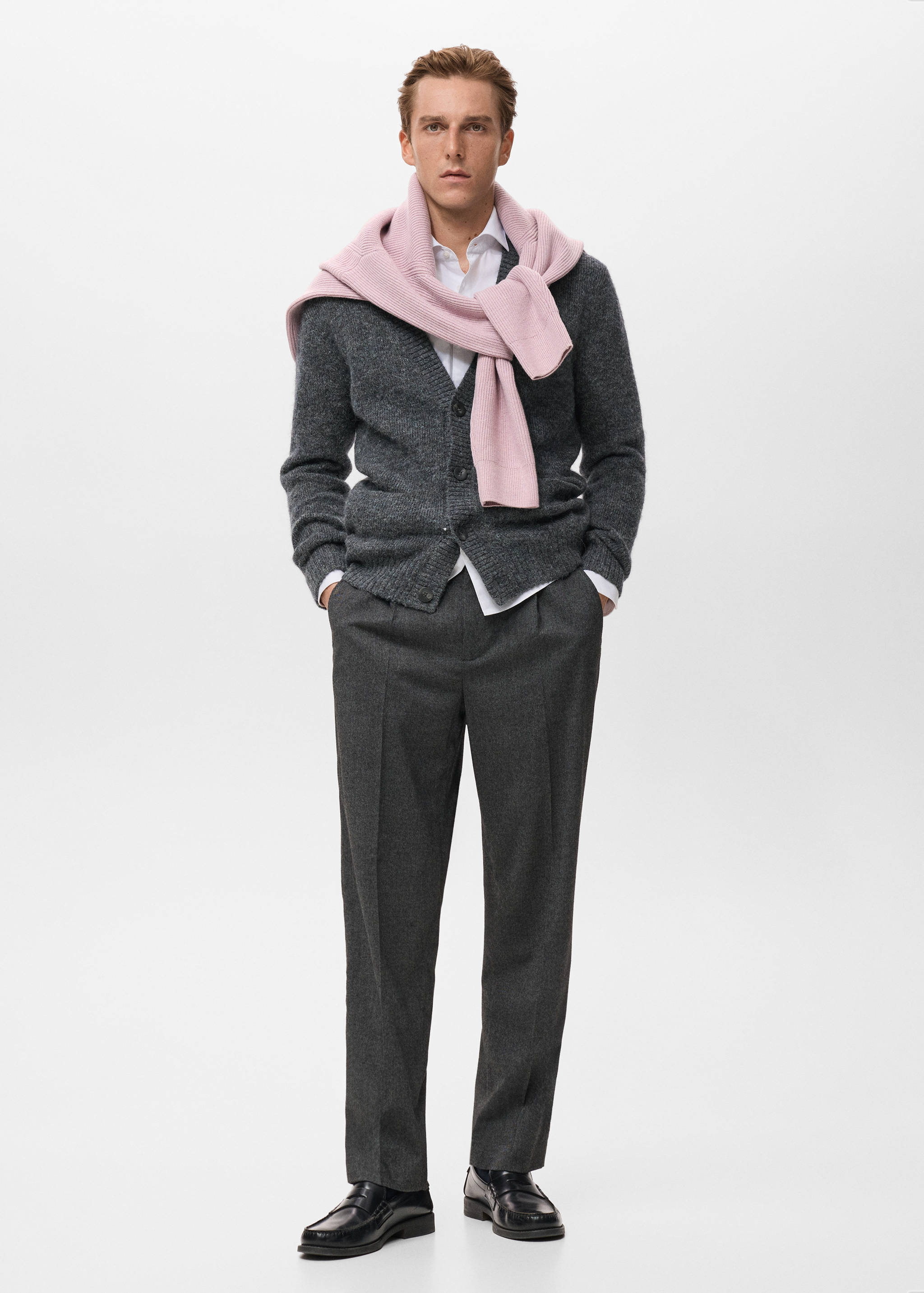 Knitted button cardigan - Men | MANGO OUTLET USA