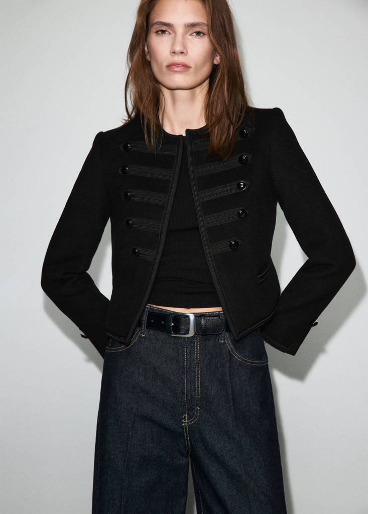 Wool military jacket - Women | MANGO OUTLET USA