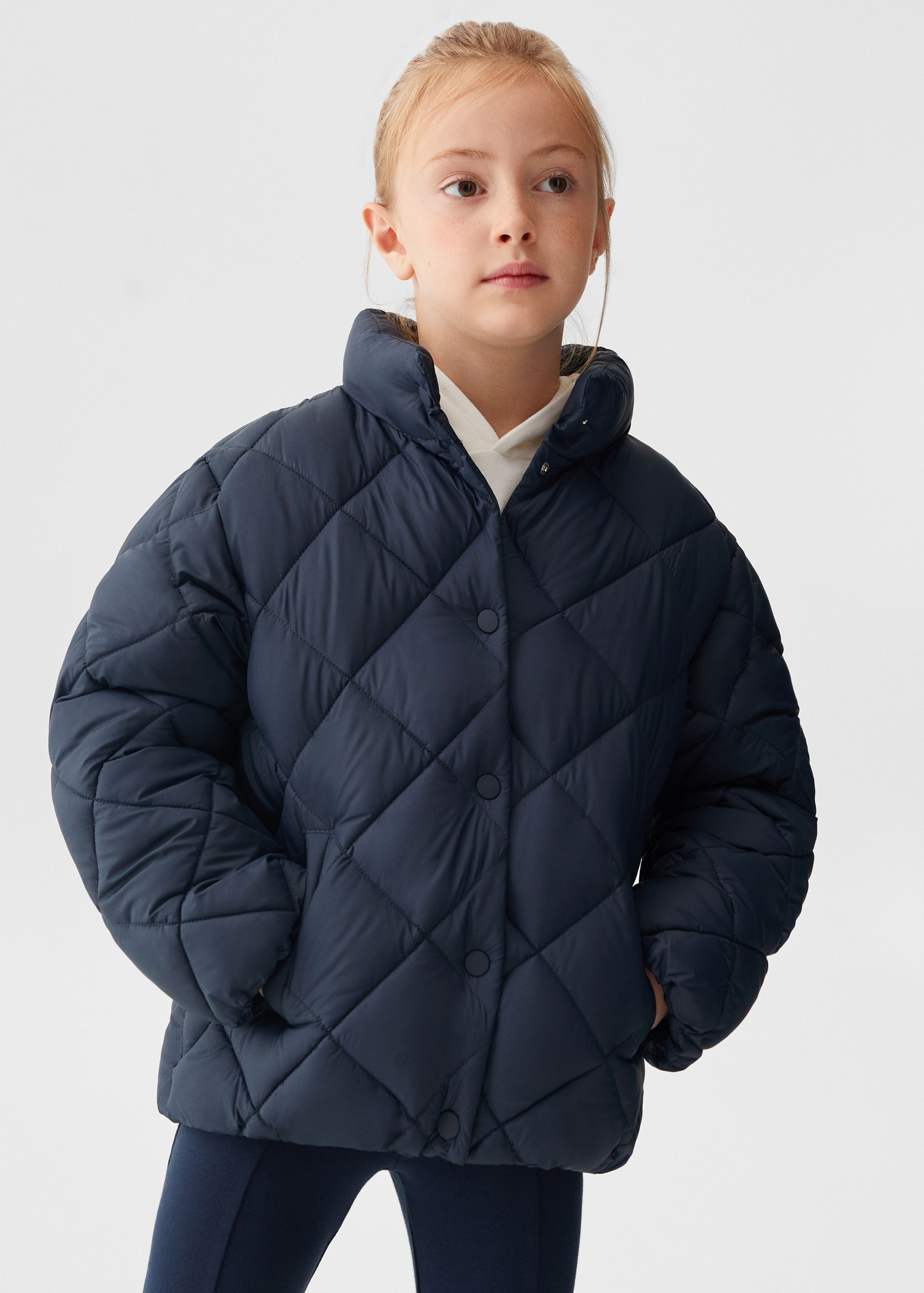 Quilted jacket - Girls | MANGO OUTLET USA
