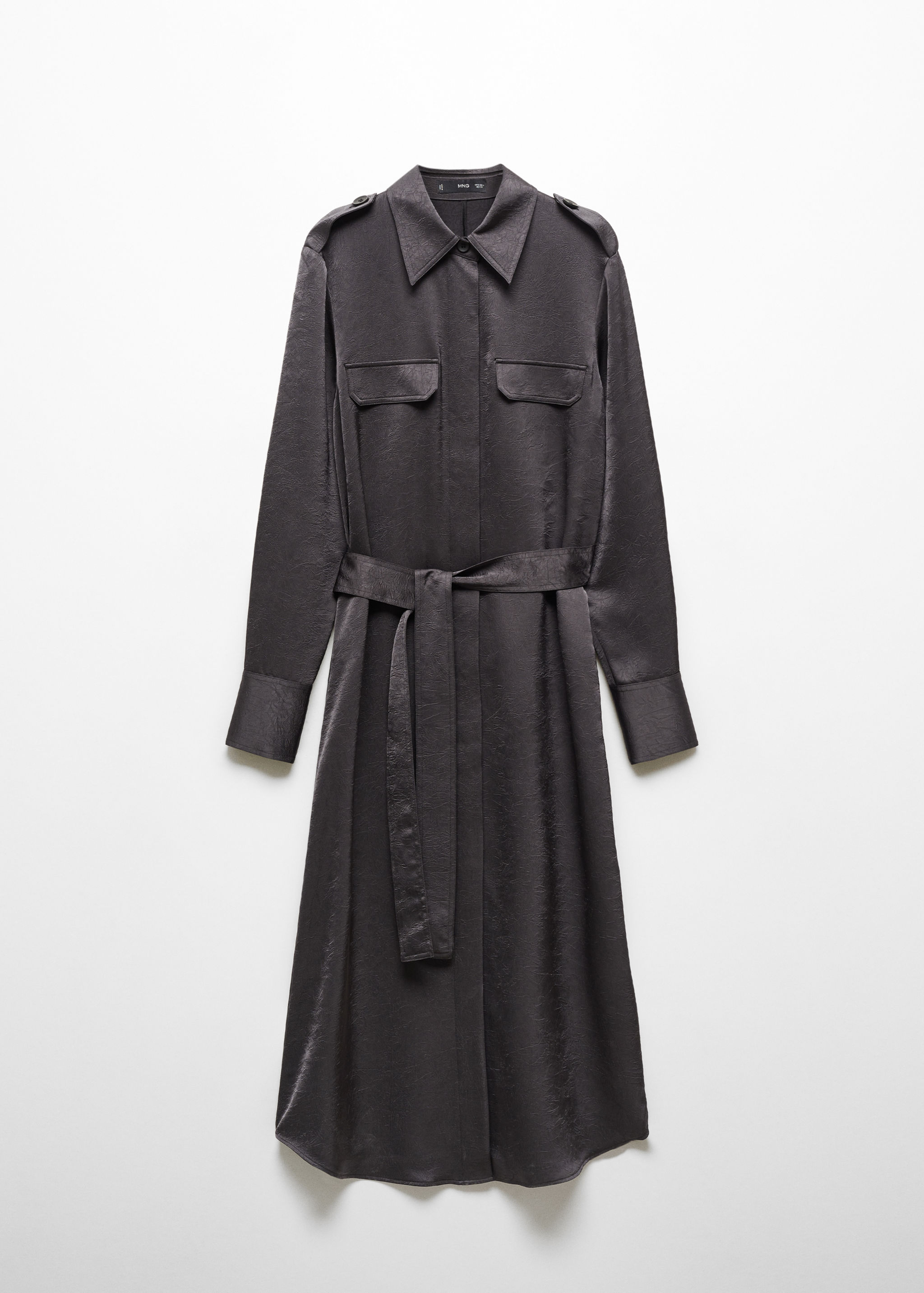 Satin shirt dress - Women | MANGO OUTLET United Kingdom