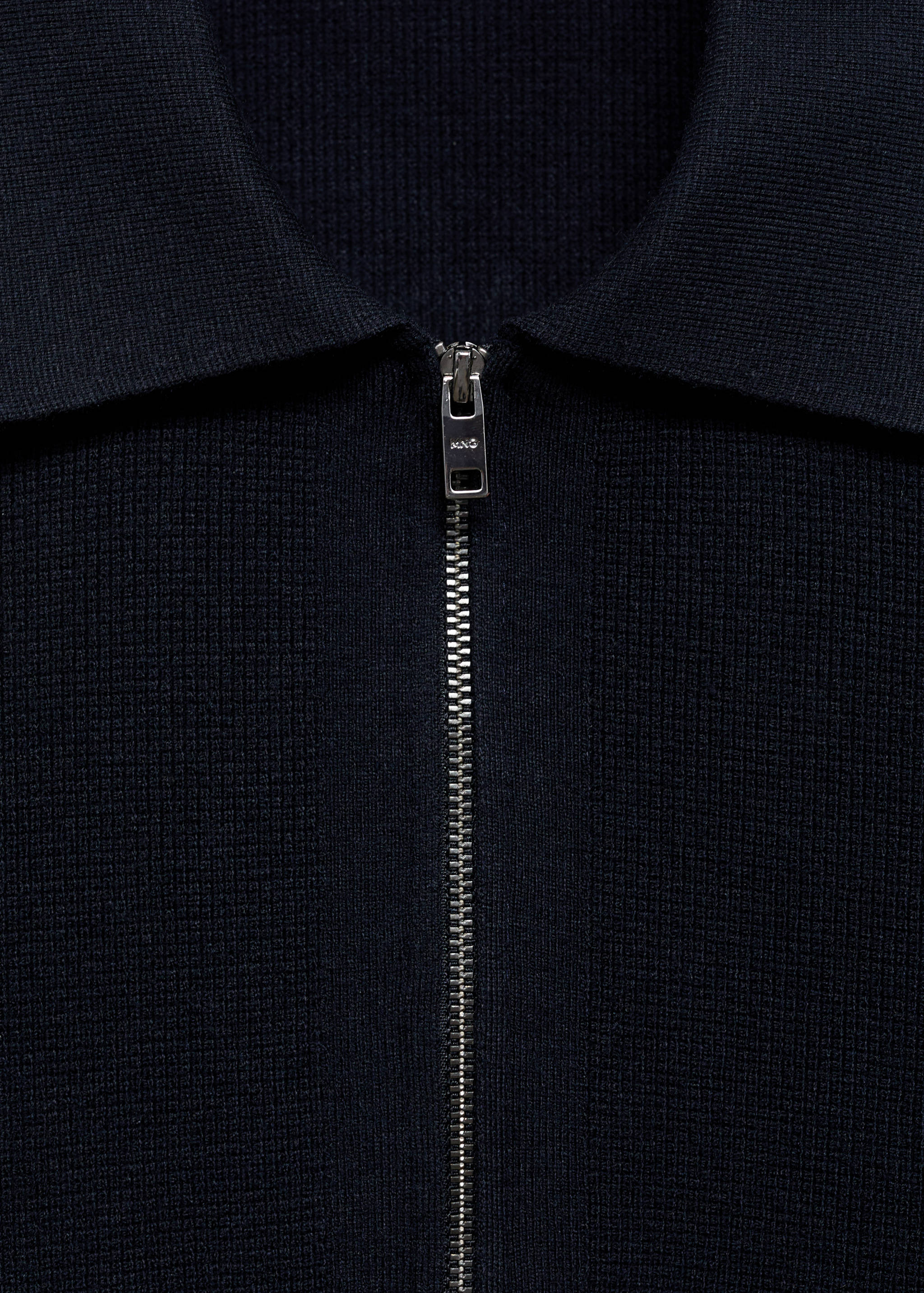 Polo de malha com fecho de correr - Homem | MANGO OUTLET Portugal