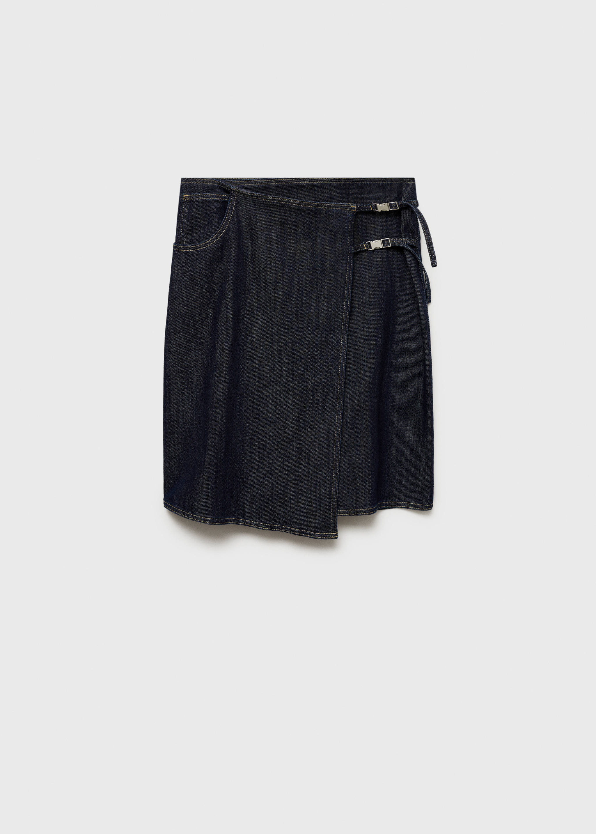 Jupe en jean détail métallique - Femme | MANGO OUTLET France métropolitaine