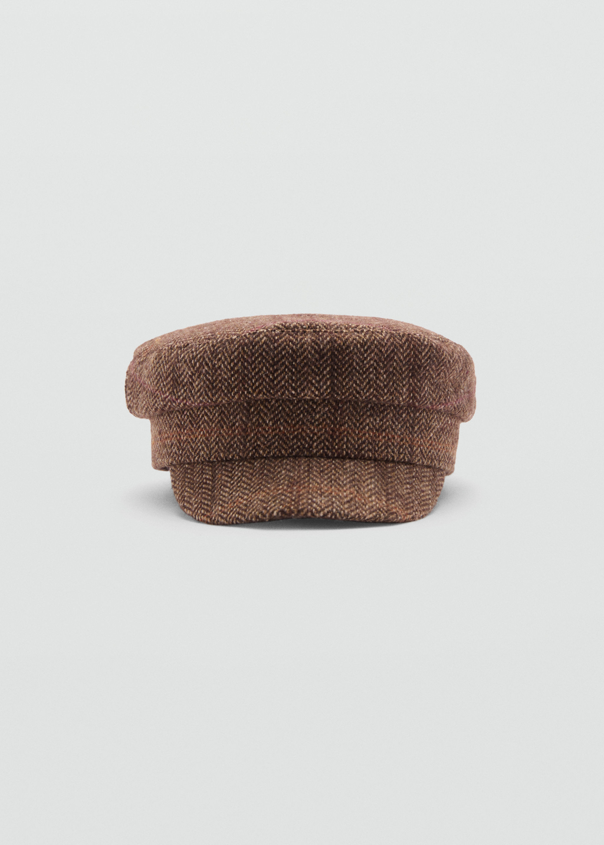 Herringbone baker cap - Women | MANGO OUTLET USA