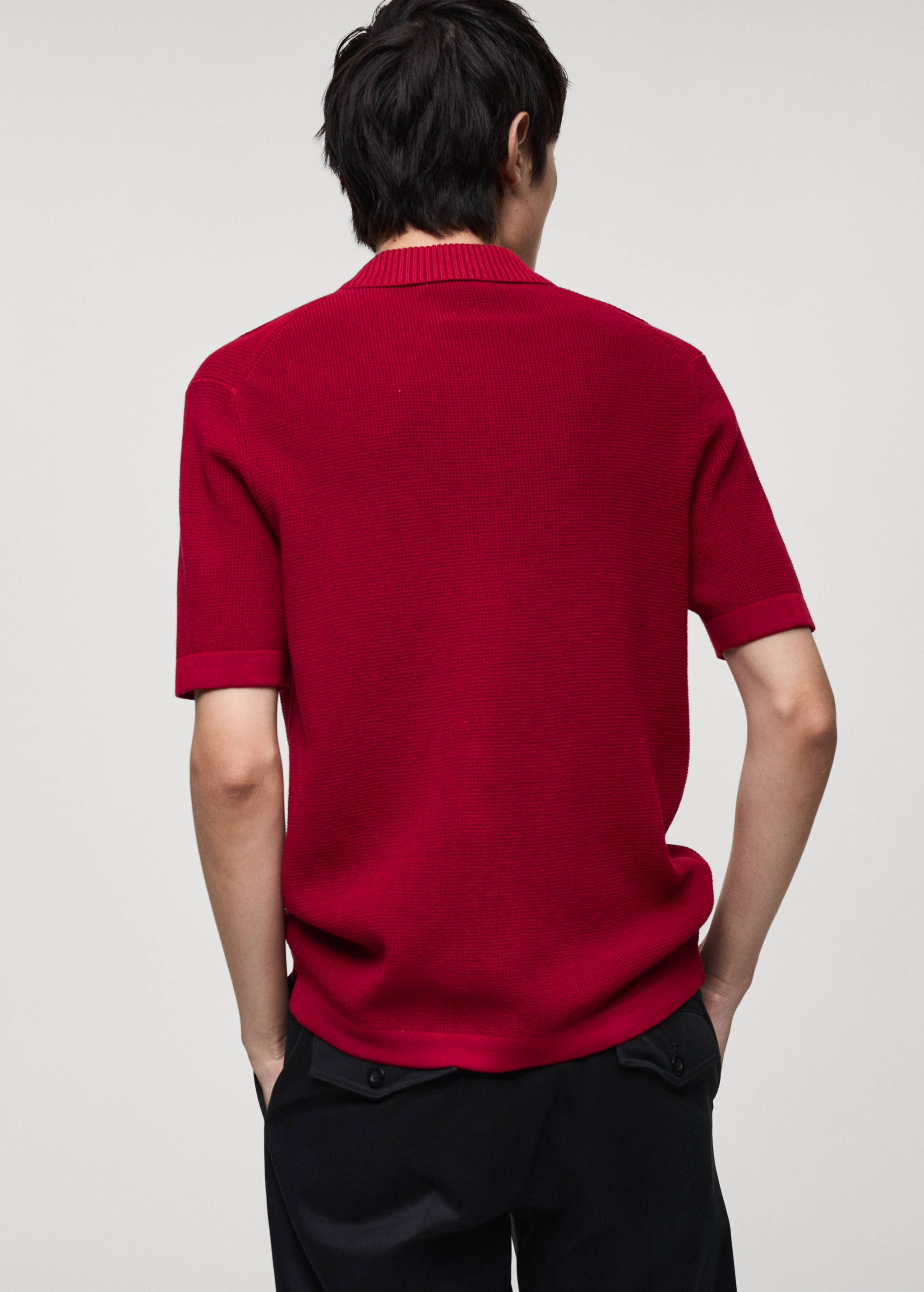 Polo de 100% algodão de malha - Homem | MANGO OUTLET Portugal
