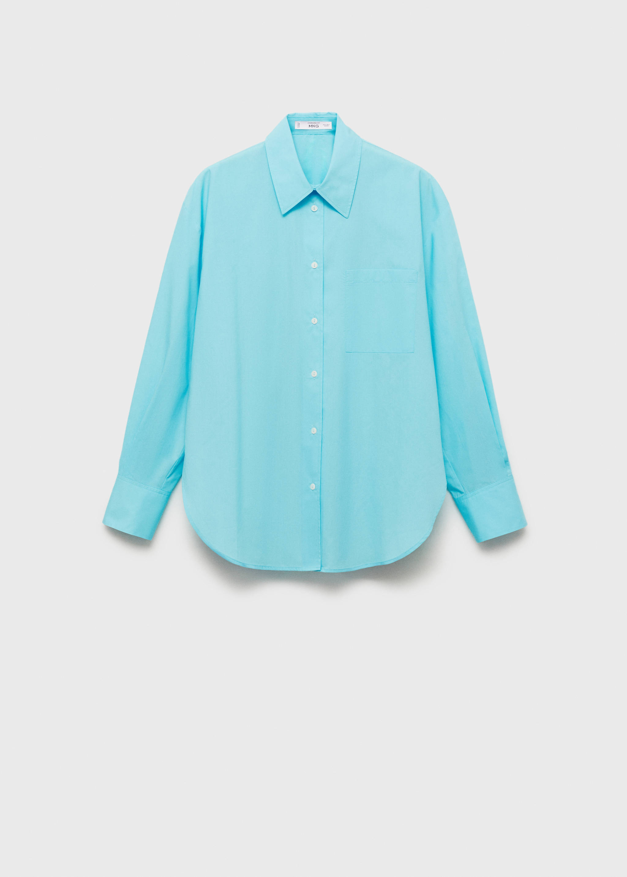 Cămașă din poplin oversize - Femei | MANGO OUTLET Romania