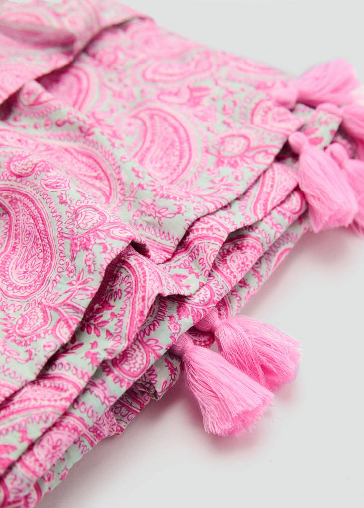 Printed beach towel - Girls | MANGO OUTLET USA