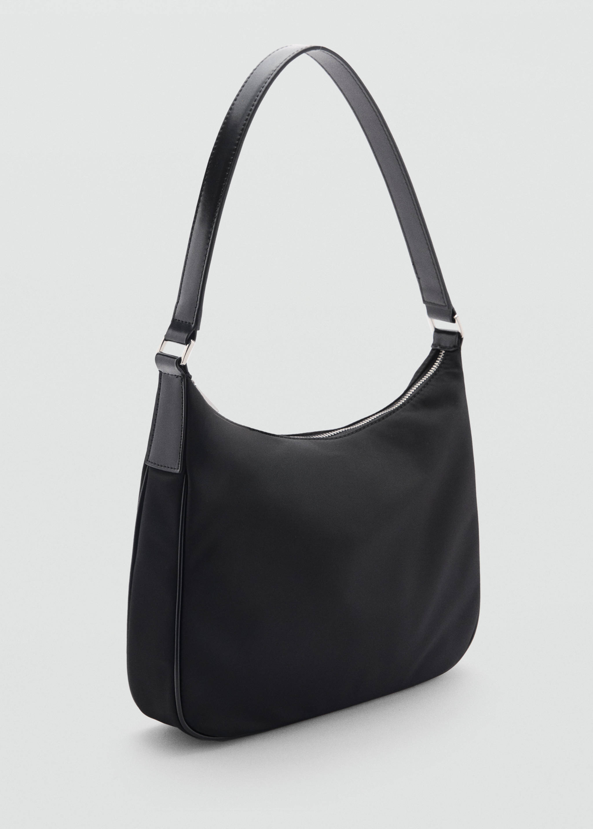Medium nylon shoulder bag - Women | MANGO OUTLET USA