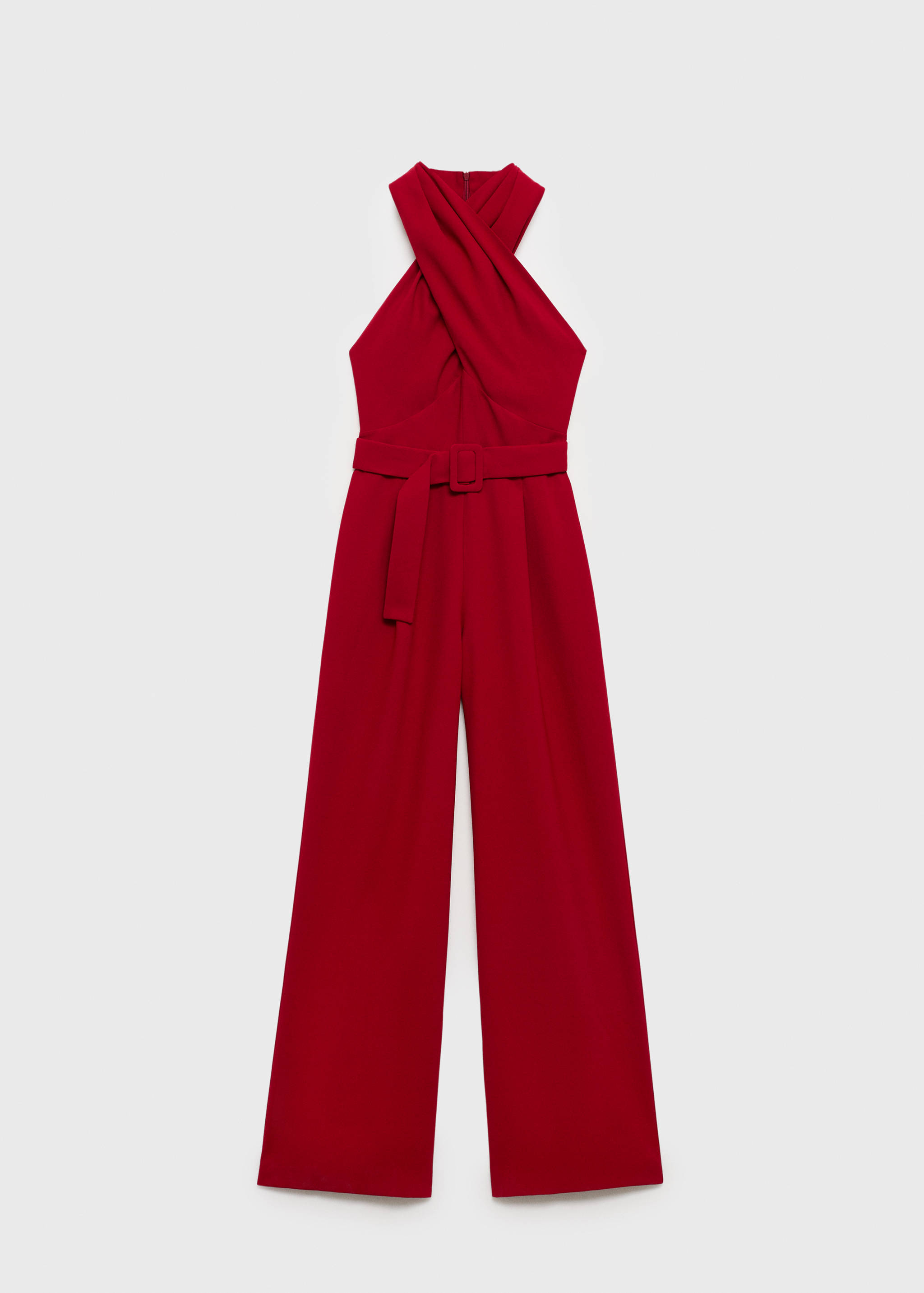 Combinaison cache-cœur ceinture - Femme | MANGO OUTLET France ...
