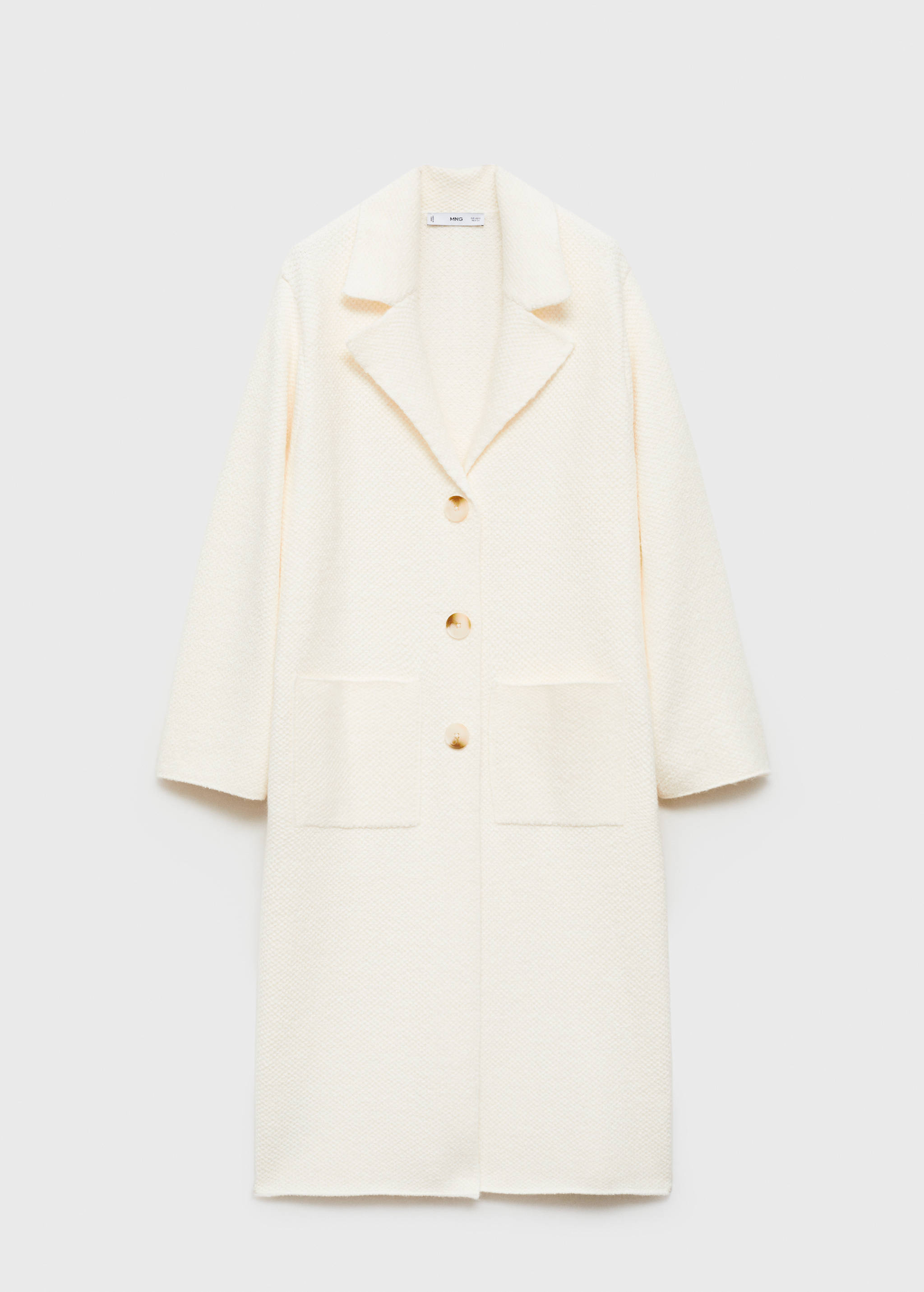 Knitted long coat - Women | MANGO OUTLET USA
